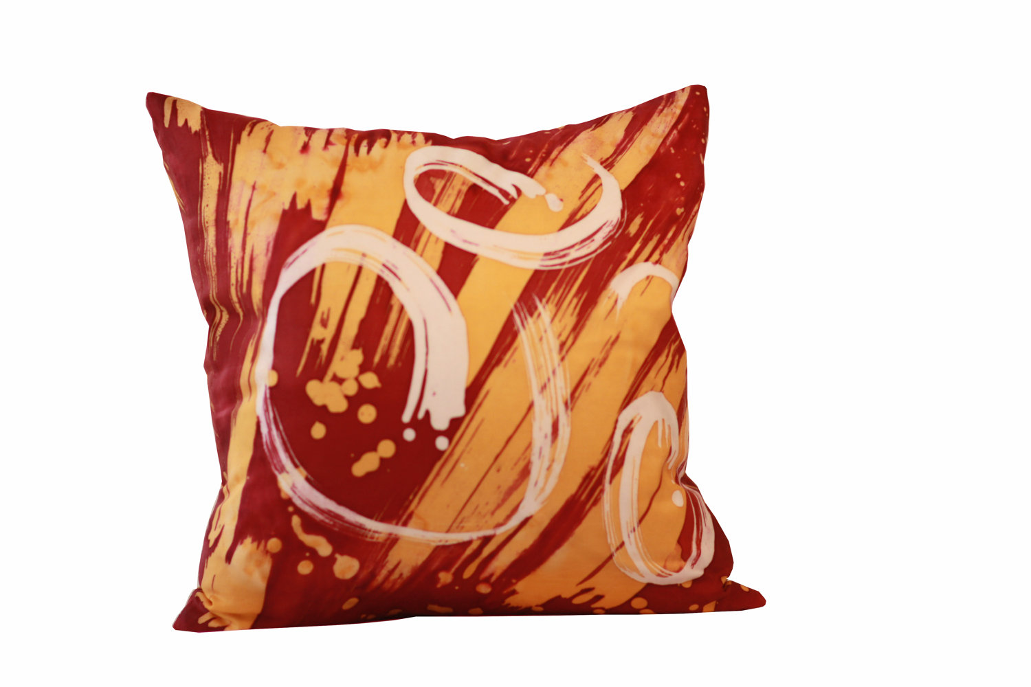 Silk Pillow - Red And Gold 1 on Luulla